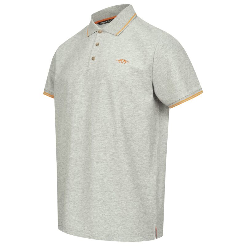 Blaser Herren Polo Shirt 22 Grau Melange, 49,90
